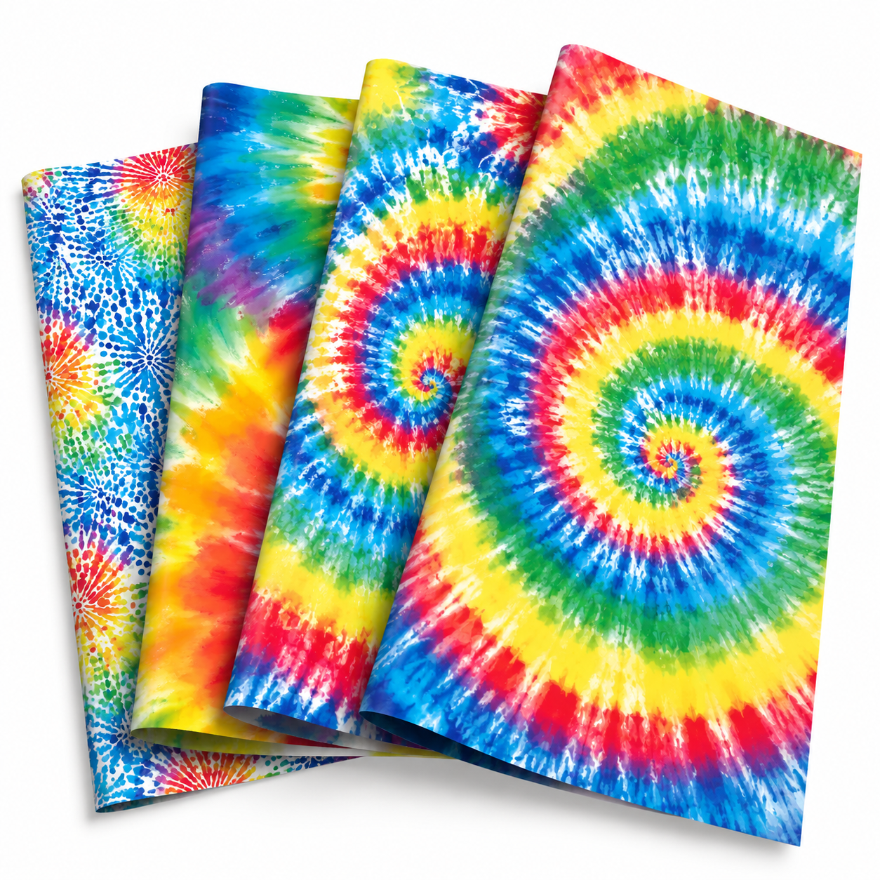 Tie Dye Gift Wrap Paper, 12 Sheets, 19.7 x 27.6 Inches, Colorful ...