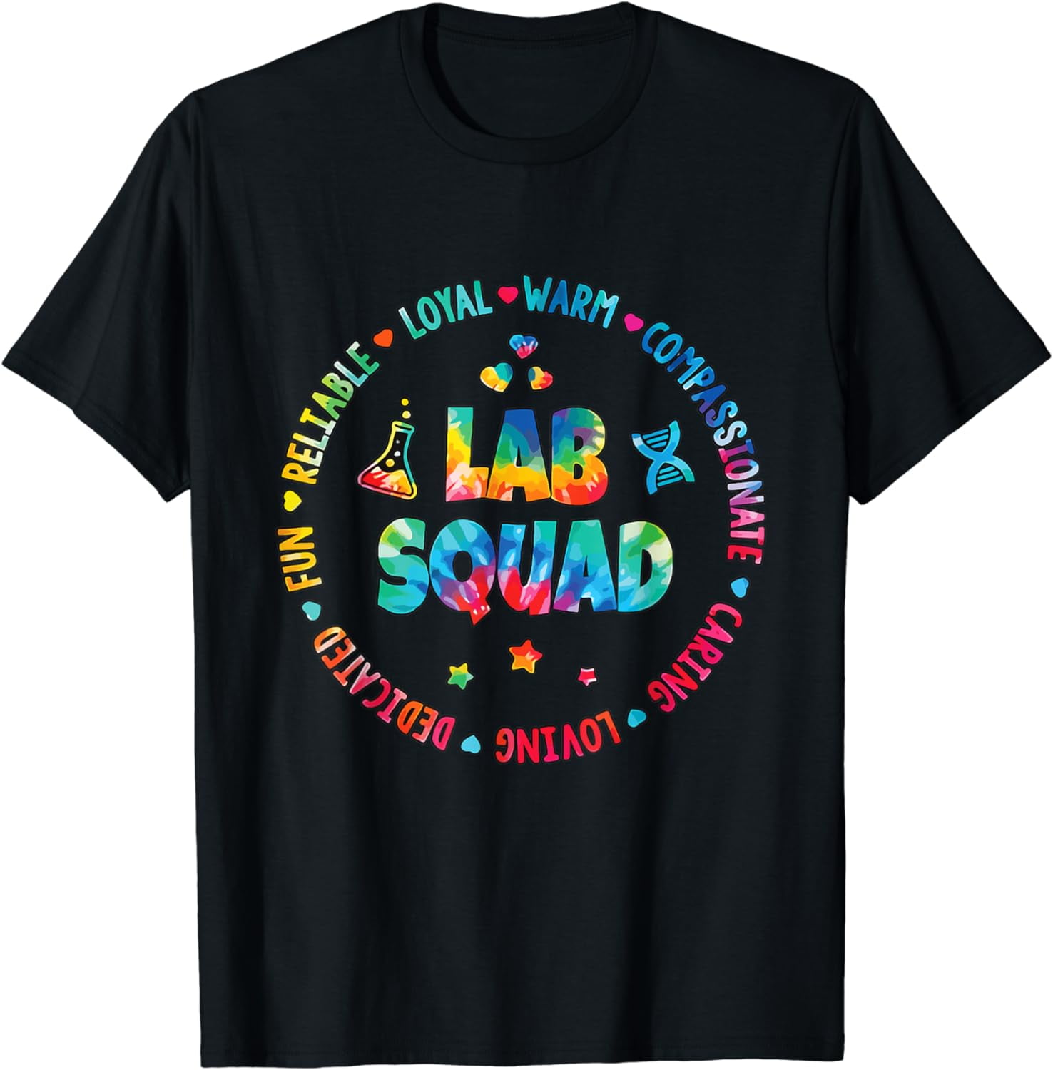 Tie Dye Lab Squad Lab Team Lab Lover Lab Tech Lab Worker T-Shirt ...