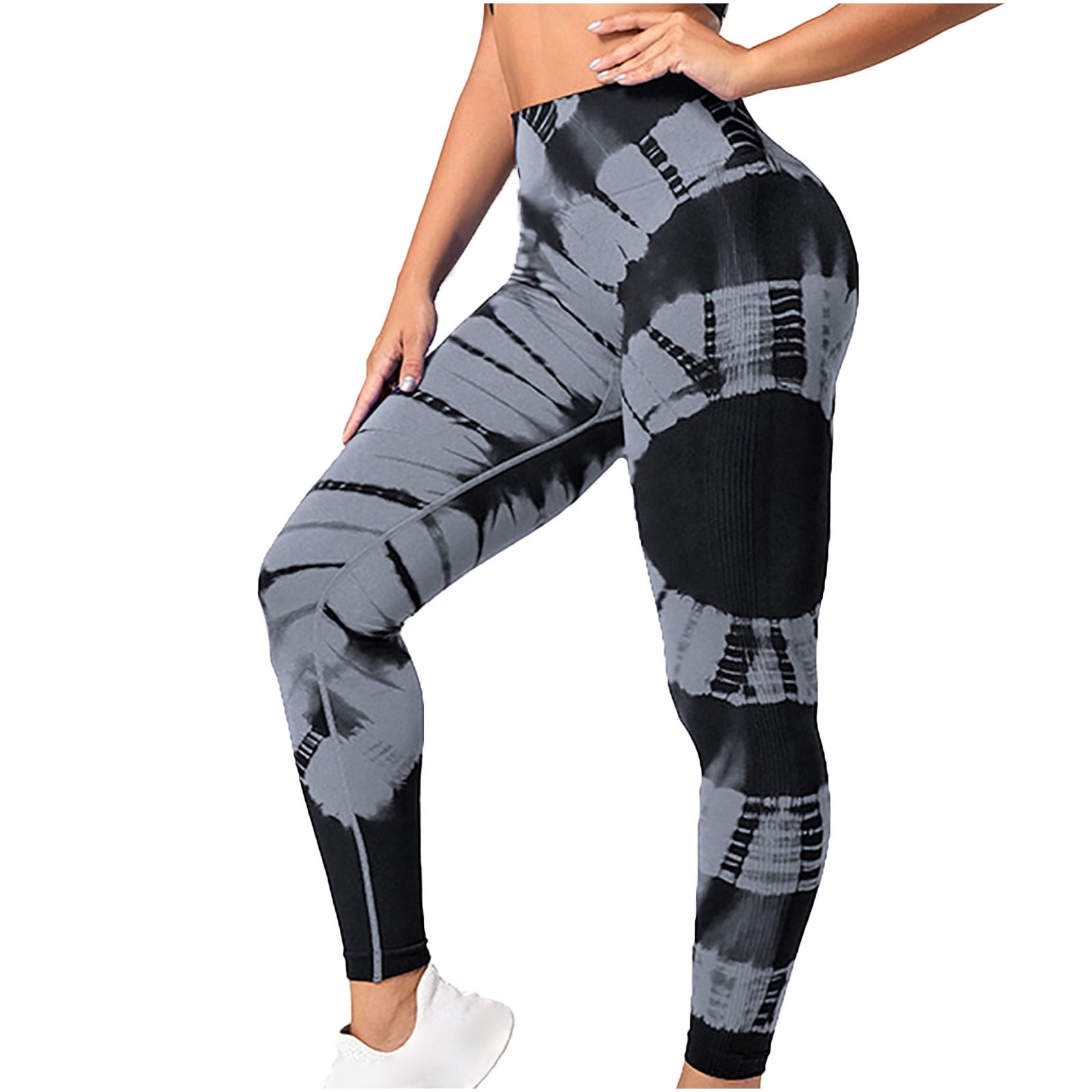 Tie Dye Leggings for Women High Waisted Butt Lifting Stretch Seamless Gym Workout Yoga Pants ...