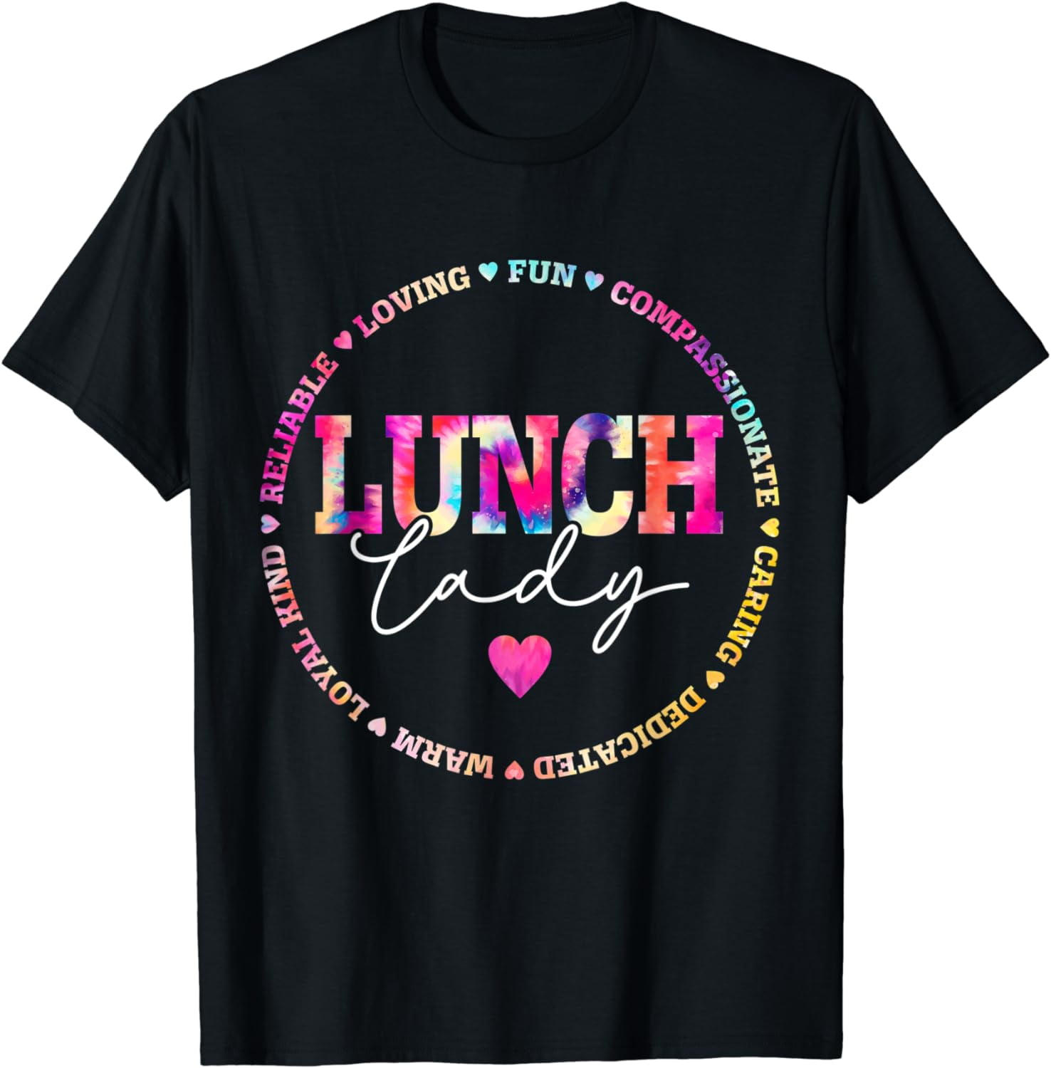Tie Dye Lunch Lay Squad Appreciation Funny Cafeteria Crew T-Shirt ...