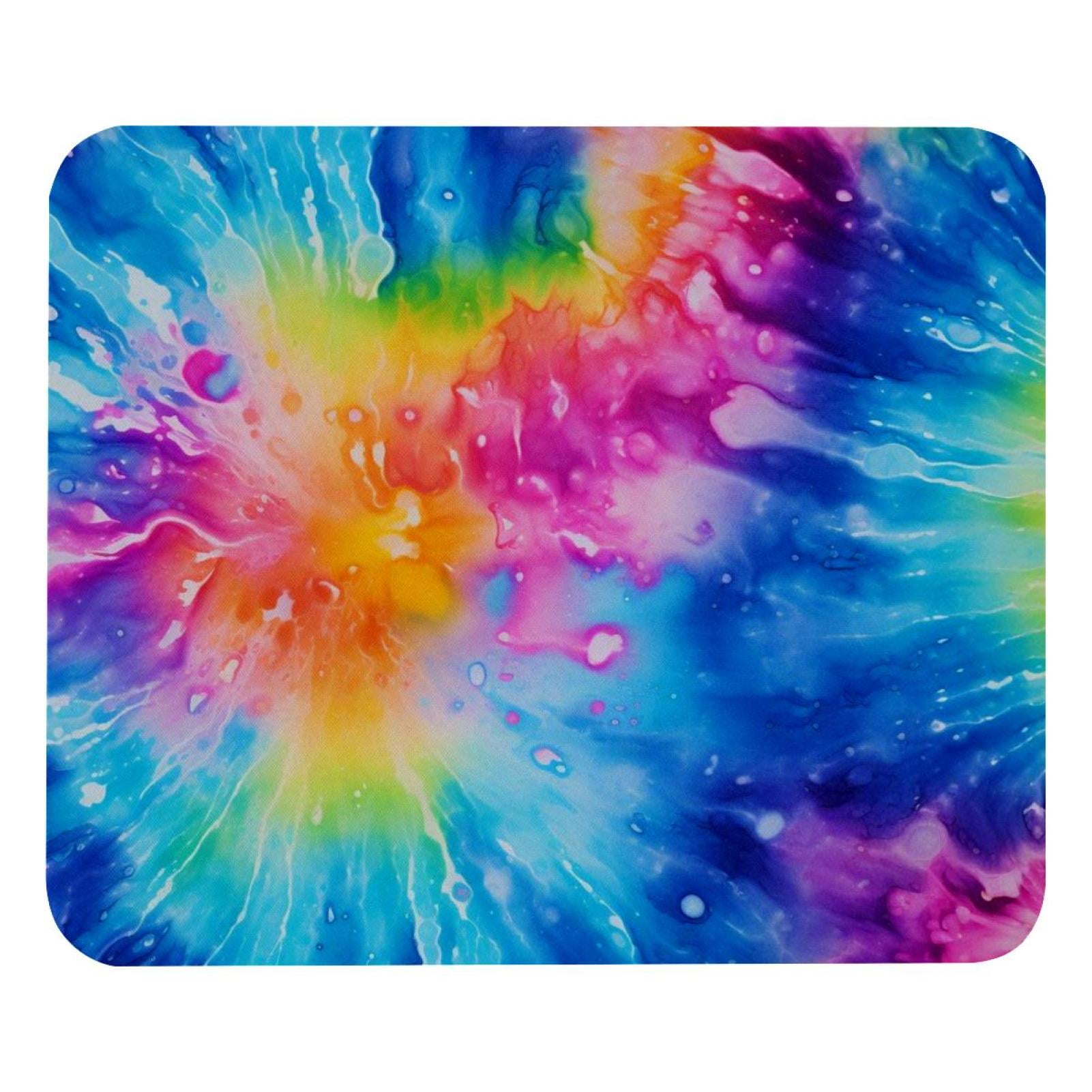 Tie-Dye Mouse Pad, Personality Design Rubber Base for Office Decor for ...