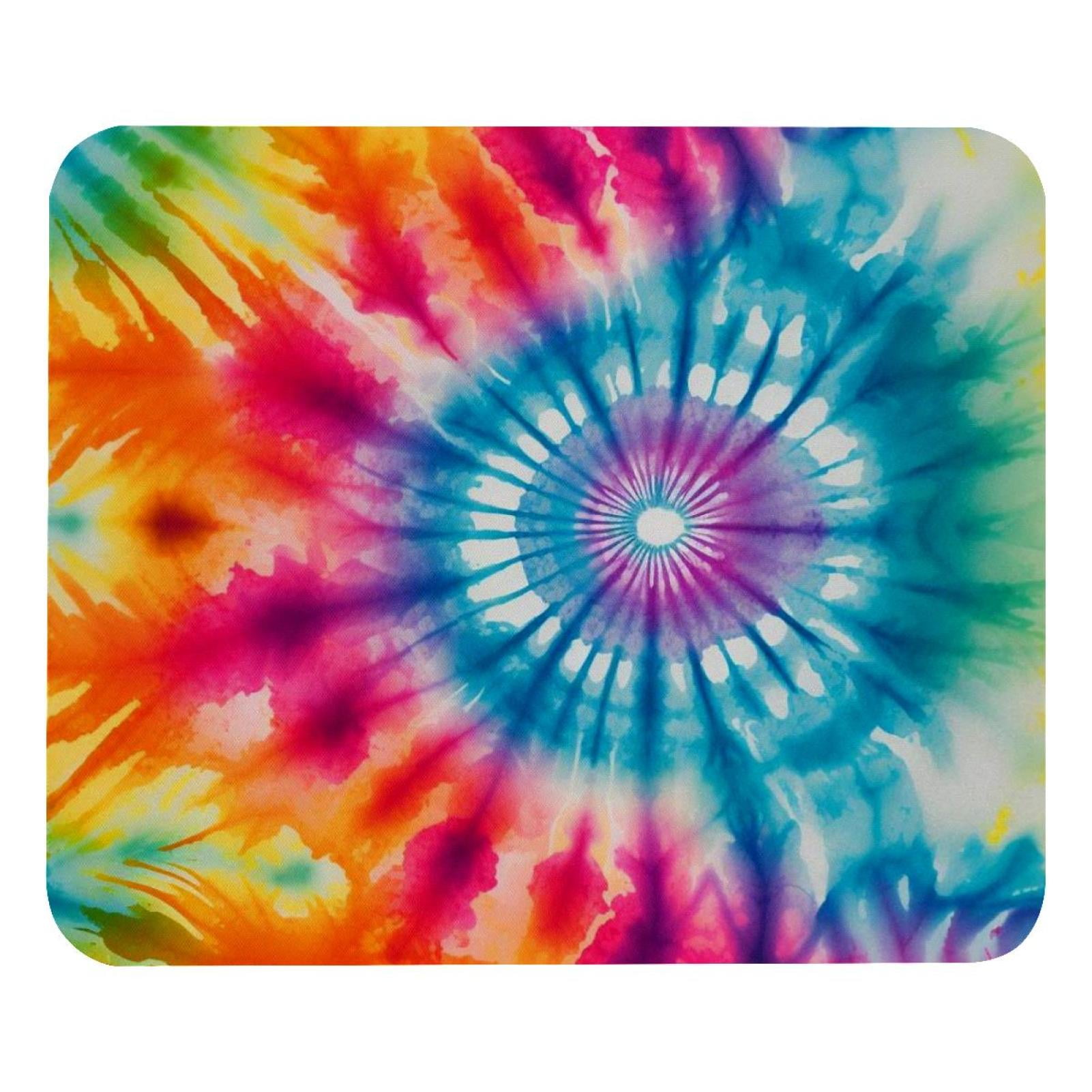 Tie-Dye Mouse Pad, Personality Design Rubber Base for Office Decor for ...