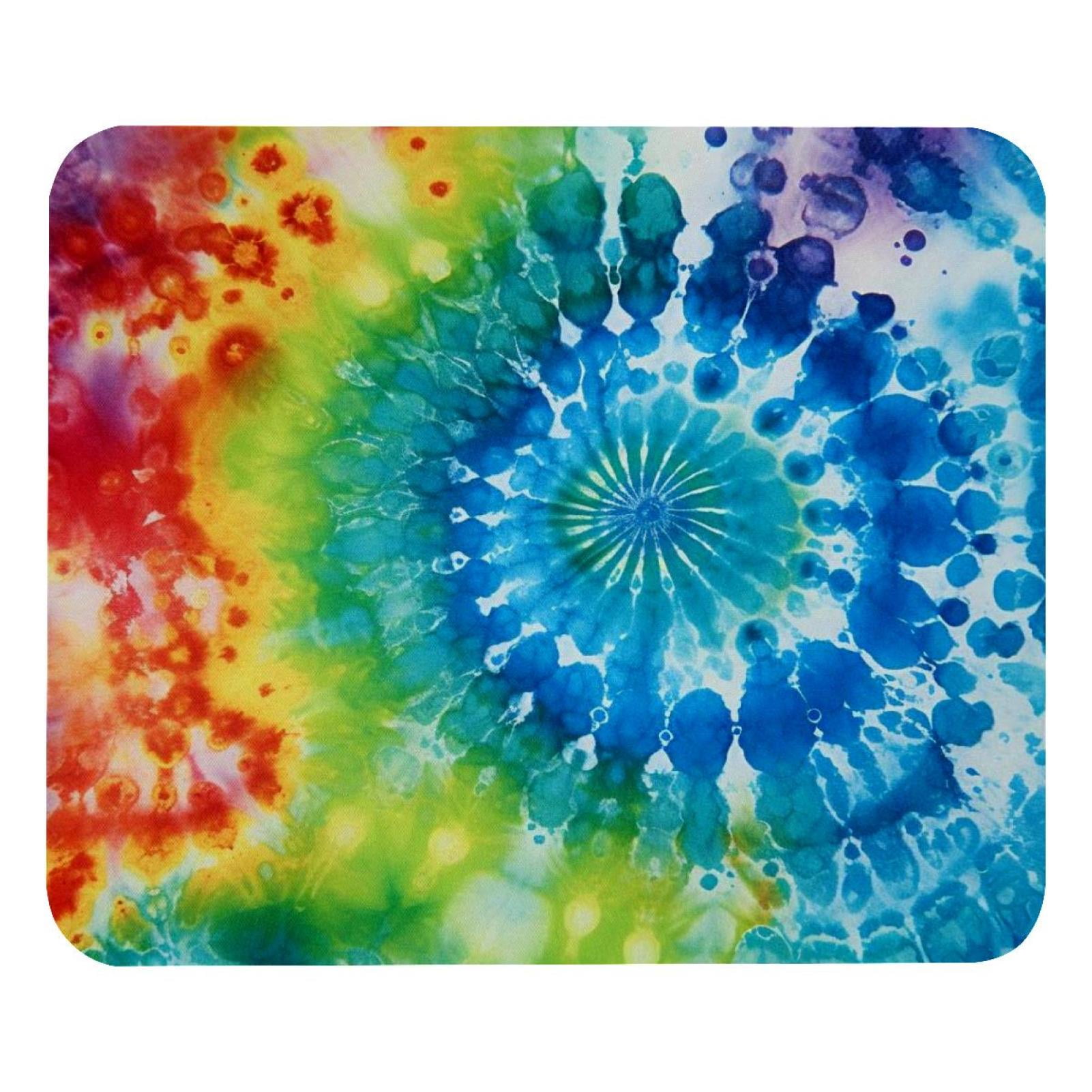 Tie-Dye Mouse Pad, Personality Design Rubber Base for Office Decor for ...