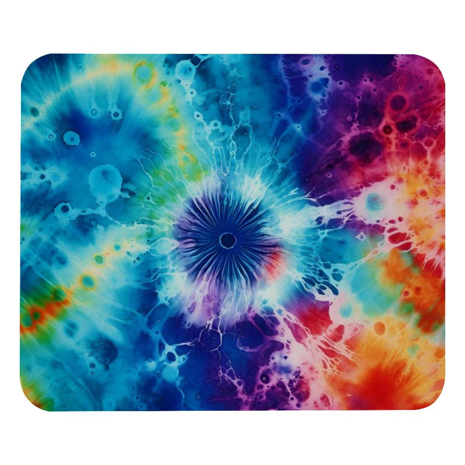 Tie-Dye Mouse Pad, Rubber Base Computer Mouse Pads for Wireless Mouse ...