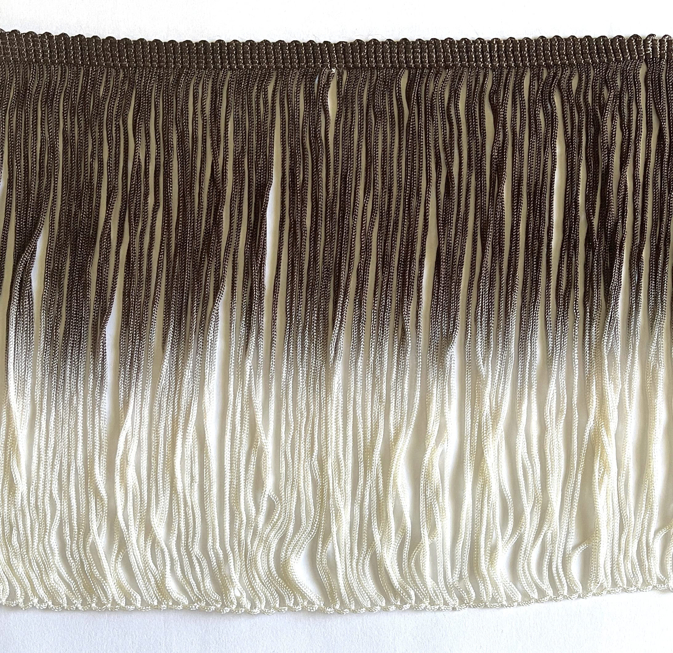 Tie-Dye Ombre Multicolor Chainette Thread Yarn Tonal Loop Fringe- 7 ...