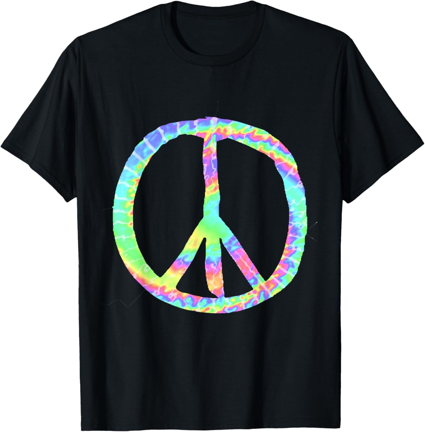 Tie-Dye Peace Sign Hippie, Rainbow and Tie-Dye Enthusiasts T-Shirt men ...