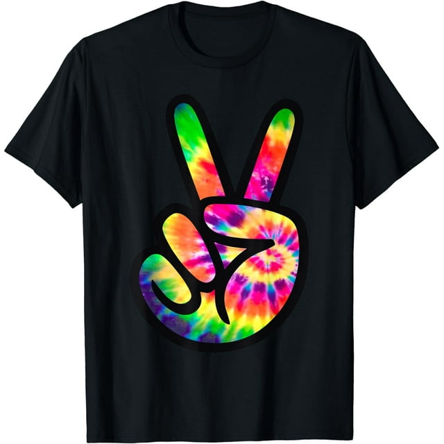 Tie Dye Peace Sign retro costume idea Peace and love design T-Shirt ...