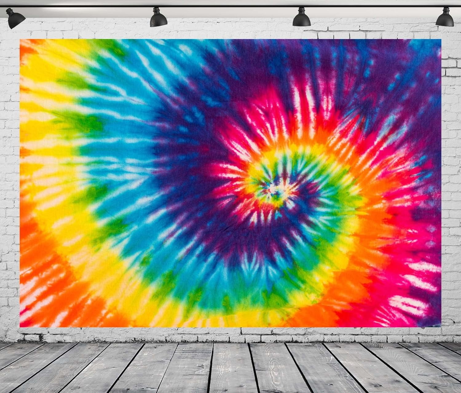 Tie Dye Photography Backdrop Colorful Rainbow Backdrop Spiral Tie Dye ...