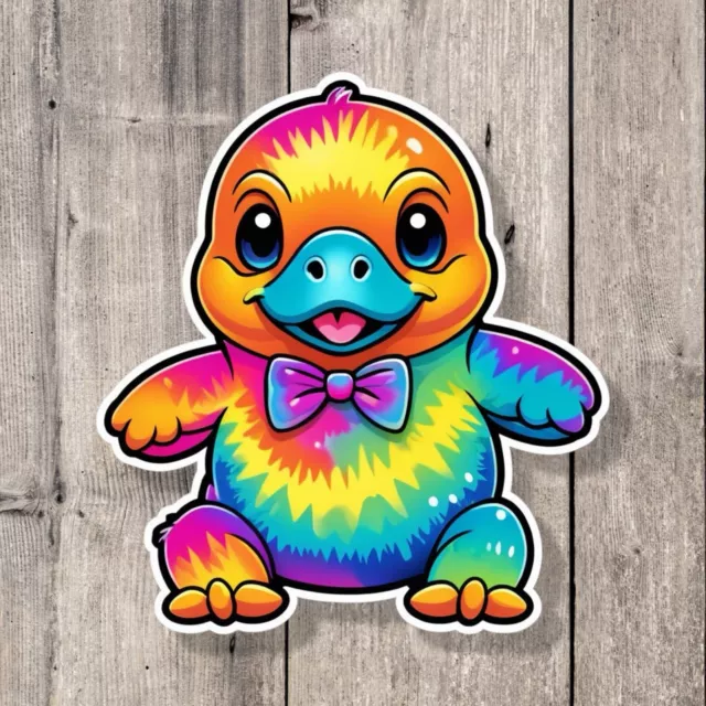 Tie - Dye Platypus Vinyl Sticker Laptop Sticker Water Bottle Sticker ...
