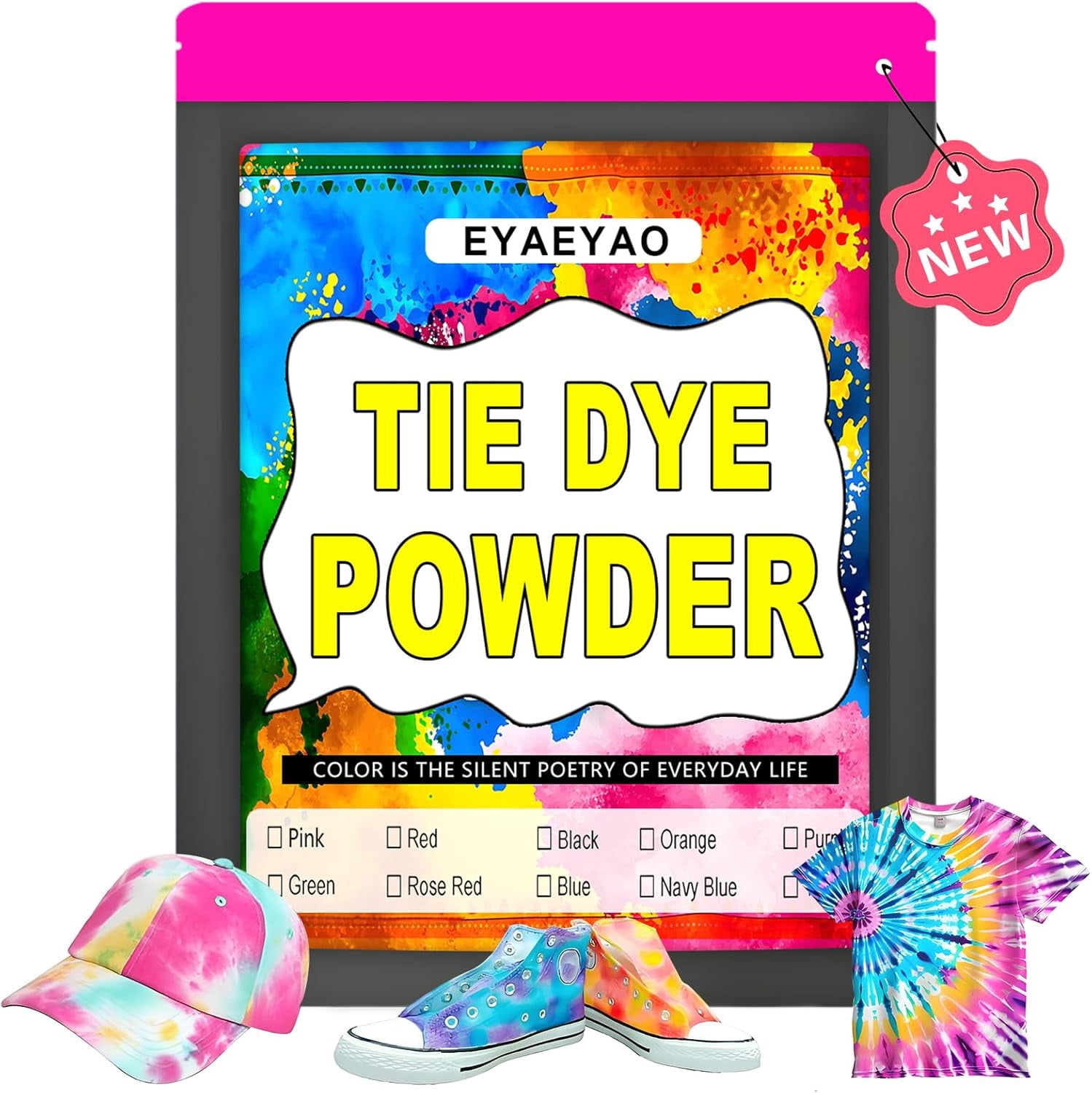 Tie Dye Powder, Clothing Dye, Non Toxic Permanent, Dye for Clothes ...