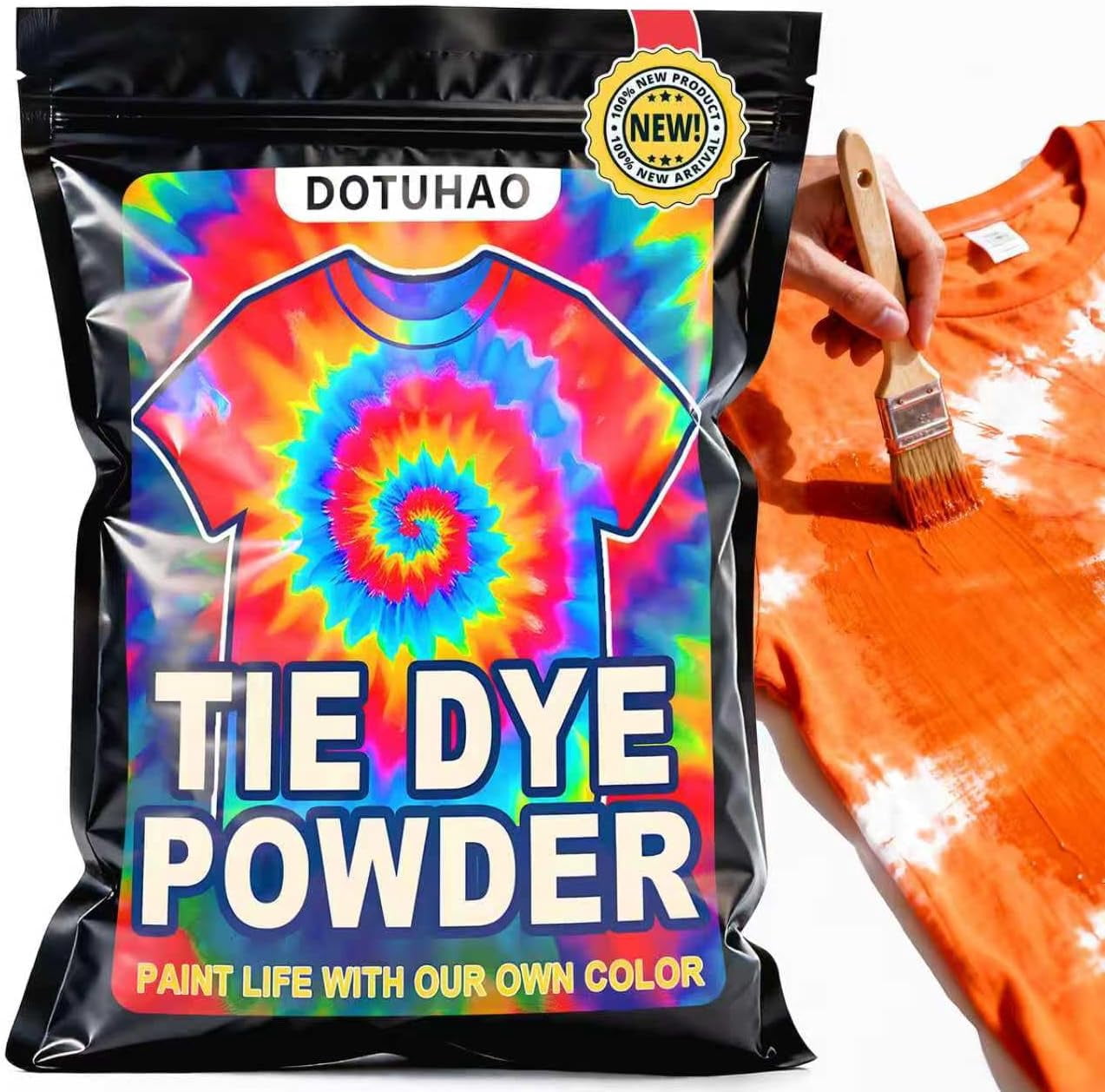 Tie Dye Powder, Orange Fabric Dye, Tie Dyes for Clothes, Creative Dyes ...