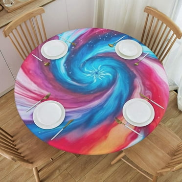 LAMINET Deluxe Elastic Edged Flannel Backed Vinyl Fitted Table Cover ...