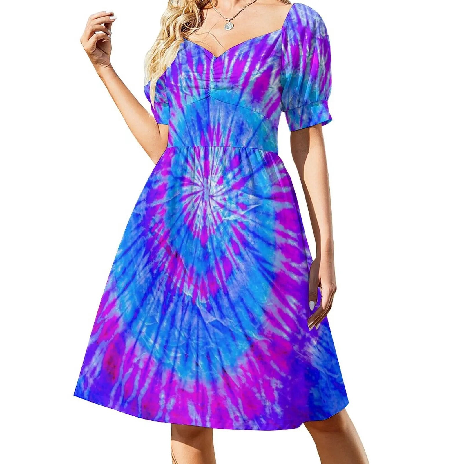 Tie Dye Spiral - Blue and Purple Dress prom clothes fairy dress dresses ...