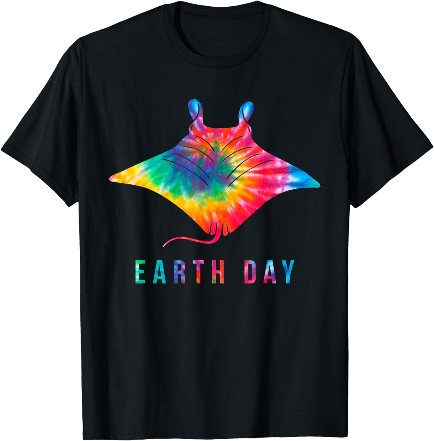 Tie Dye Stingray Lover Earth Day 2024 Costume Environmental T-Shirt ...