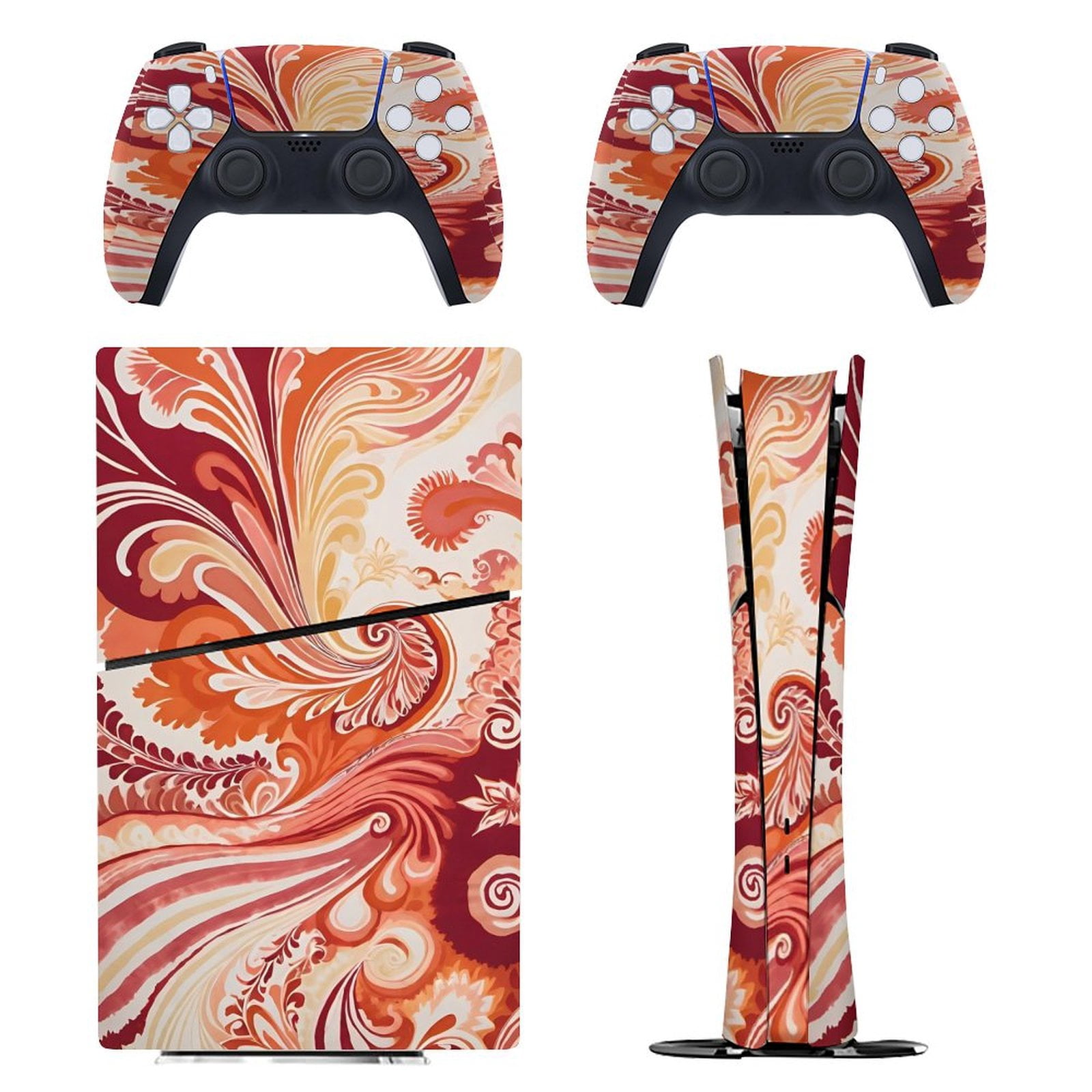 Tie Dye Stripes PS5/PS5 Slim Digital Disc Skin Sticker For Console And ...