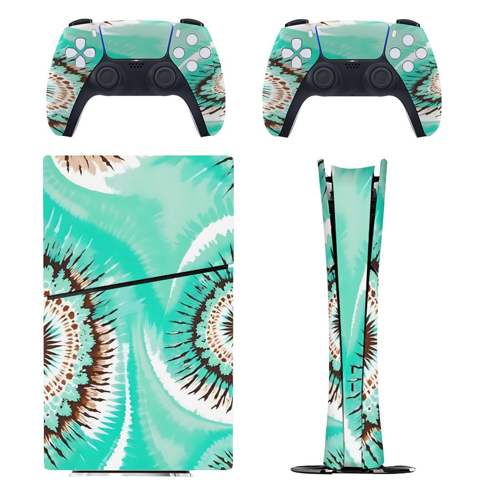 Tie Dye Stripes PS5/PS5 Slim Digital Disc Skin Sticker For Console And ...