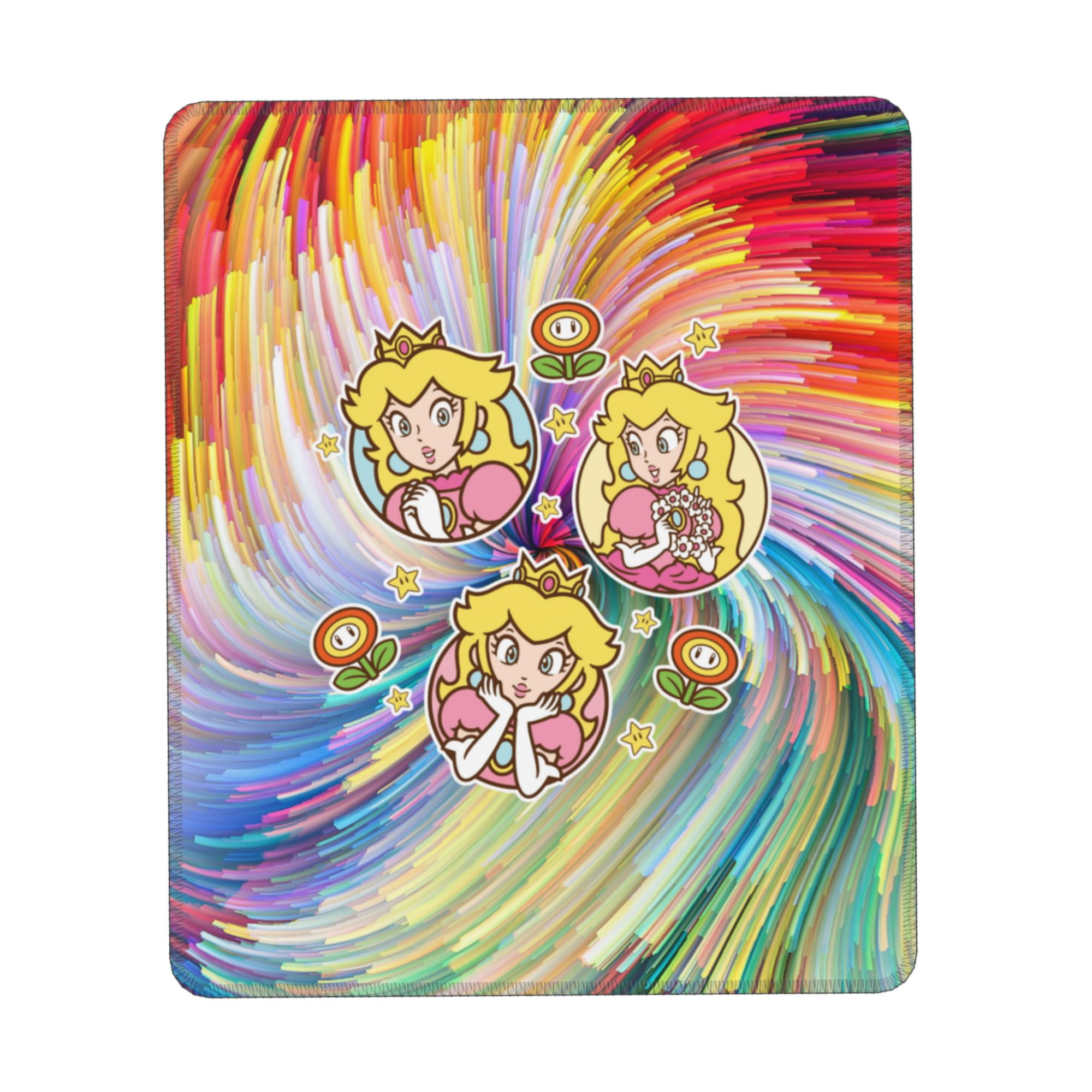 Tie Dye Super Mario Rubber Lock Edge Mouse Pad (Vertical) Office Game ...