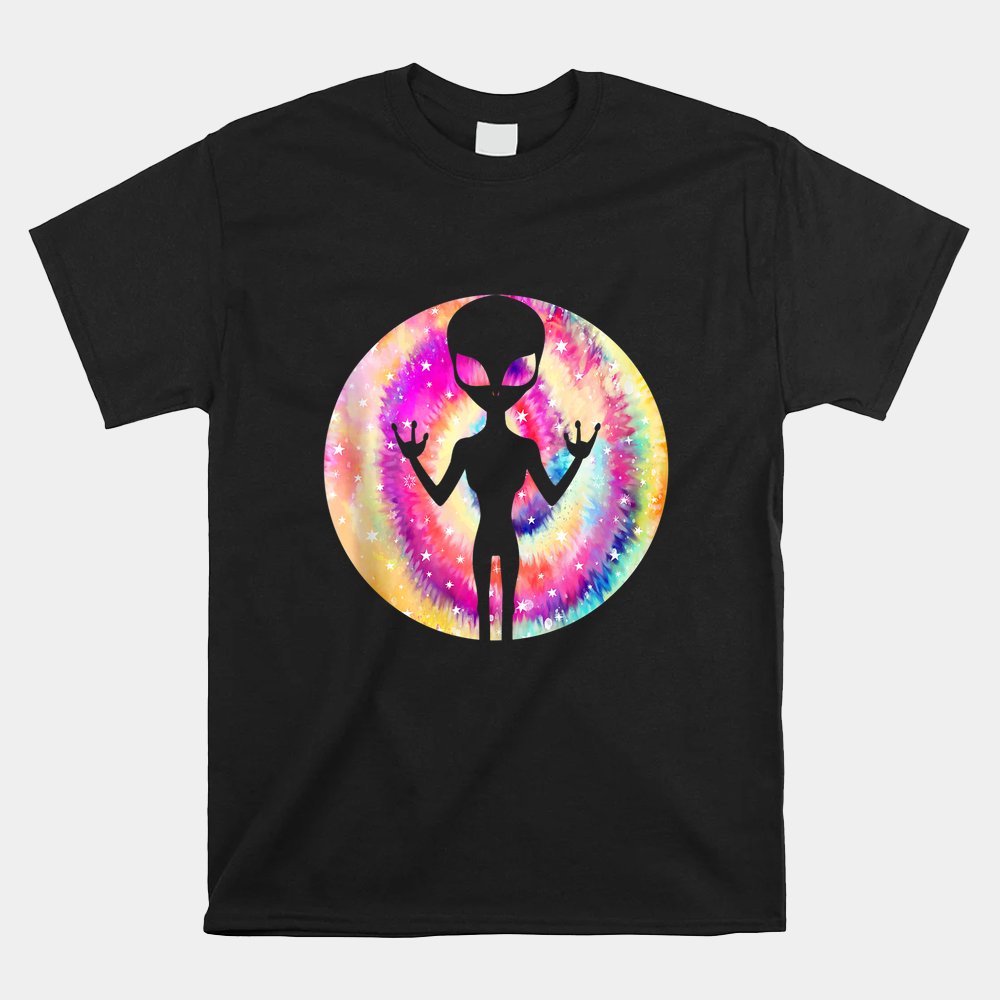 Tie Dye Ufo Abduction Space Extraterrestrial Sci Fi Alien Shirt ...