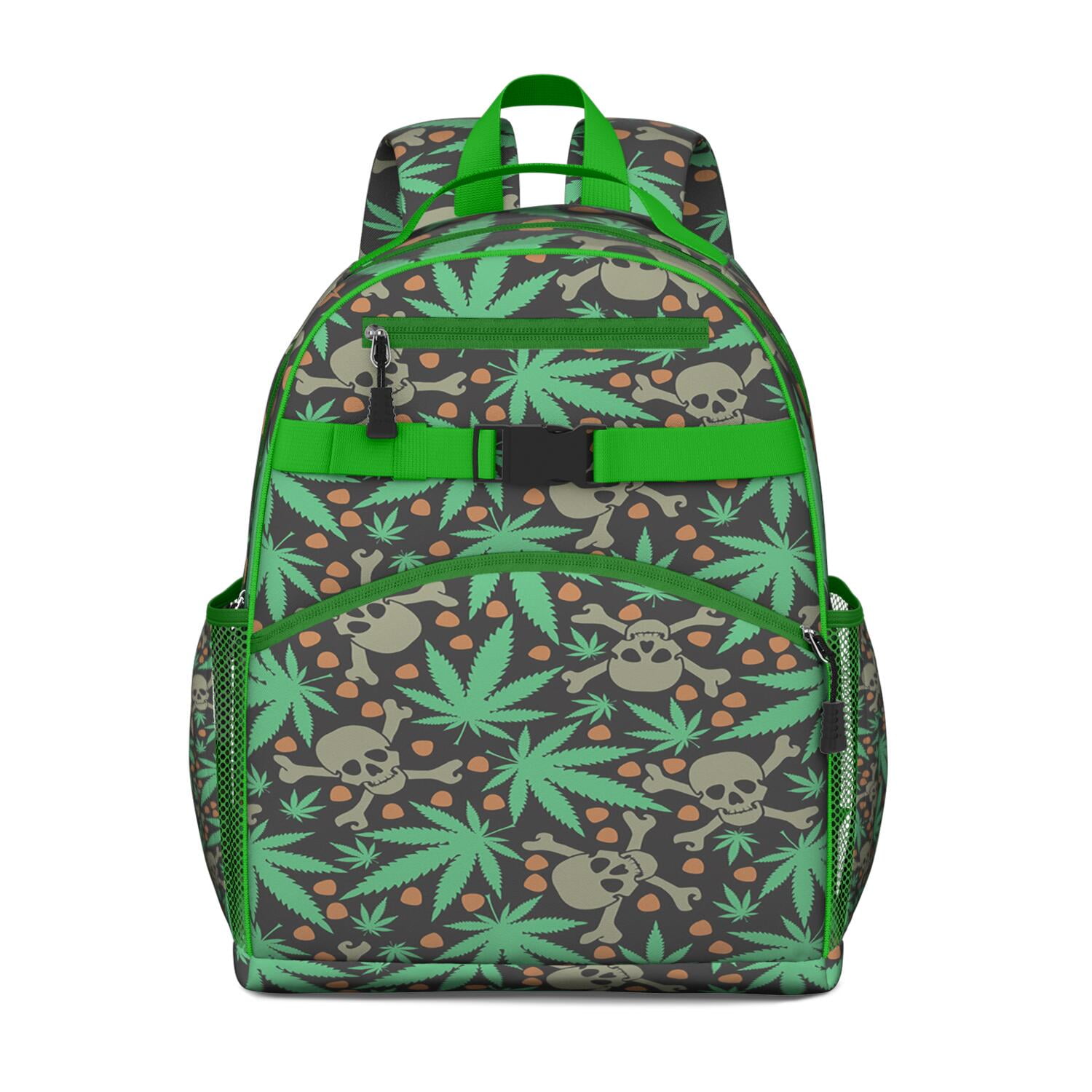 Tie Dye Weed Aesthetic Backpack - Waterproof Daily Commuter Bag with ...