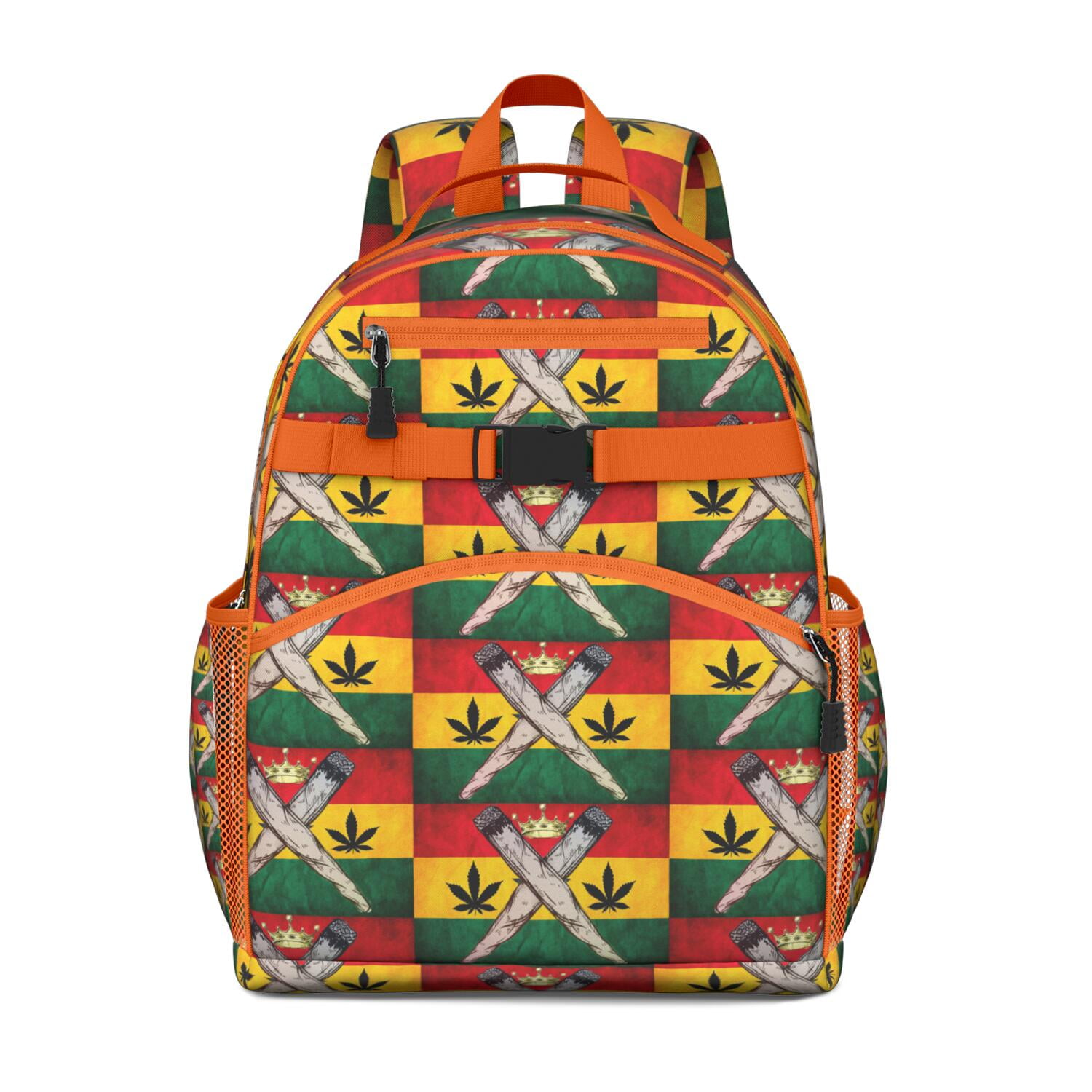Tie Dye Weed Aesthetic Backpack - Waterproof Daily Commuter Bag with ...