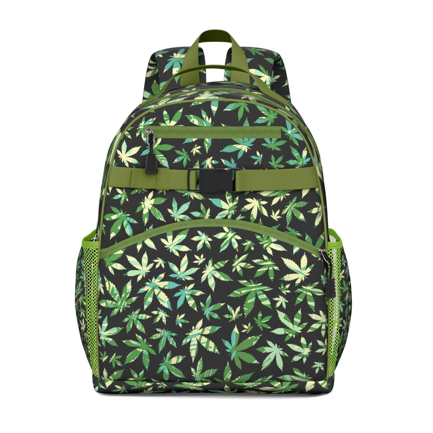 Tie Dye Weed Aesthetic Backpack - Waterproof Daily Commuter Bag with Breathable Back Panel ...