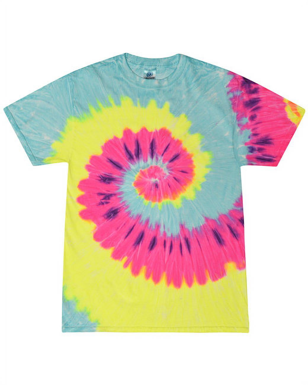 Tie-Dyes Men's Reactive-Dyed Flat Collar T-Shirt - Walmart.com