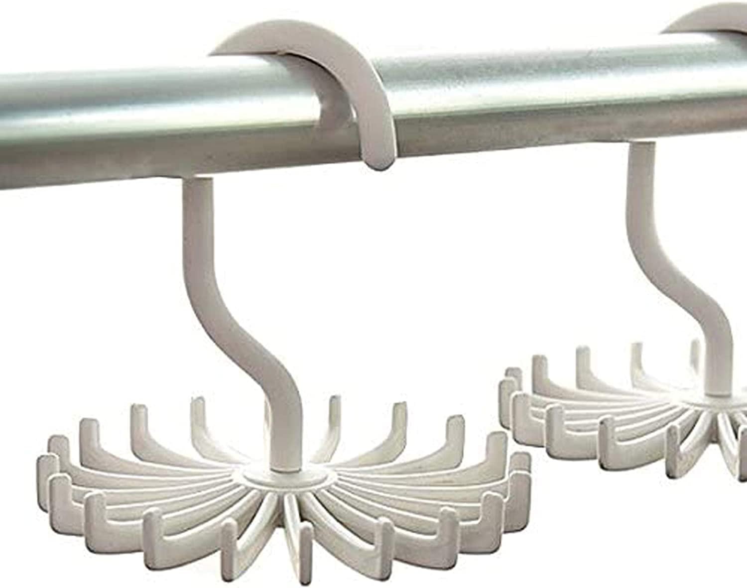 Tie Hanger - (2 Pack) Circular Twirl Tie Rack Adjustable Twirl Tie Rack ...
