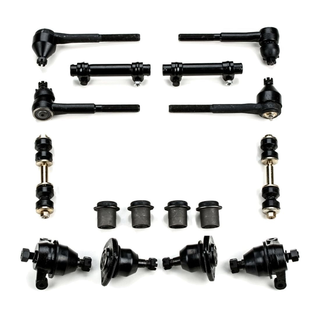 Tie Rod End Suspension Kit - Front Upper and Lower Control Arms ...