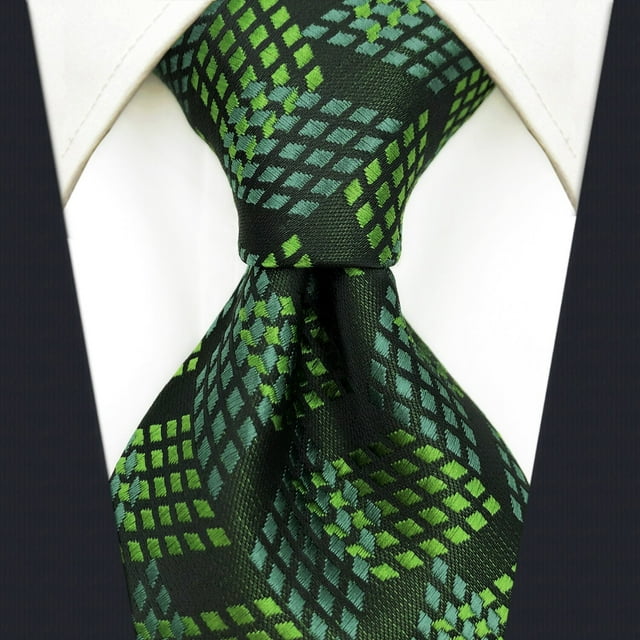 Tie Sets for Men Silk Necktie Emerald Green Classic Size Necktie ...