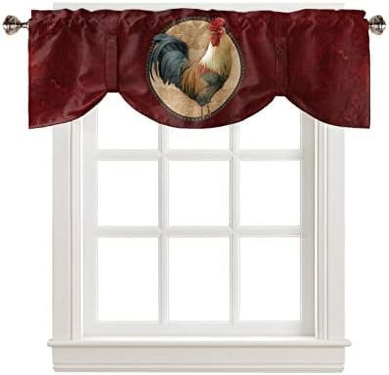 Tie Up Valance Curtains for Living Room Kitchen Valances for Windows ...