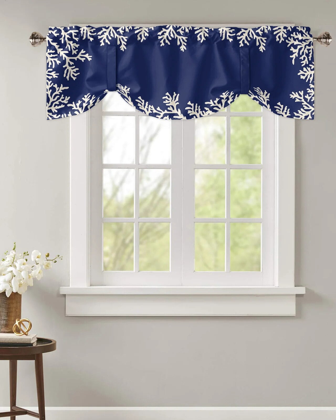 Blue Valances For Living Room