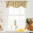 Tie Up Valance Curtain for Kitchen,Summer Ice-cream Seamless Cake Rod ...