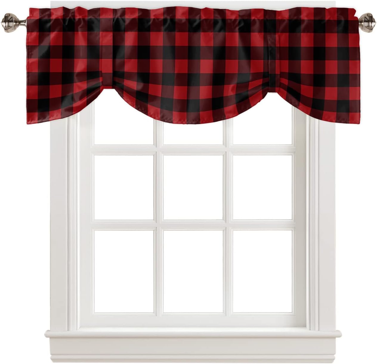 Tie Up Valance for Windows Kitchen Chef Gnomes Curtains Valances Rod ...