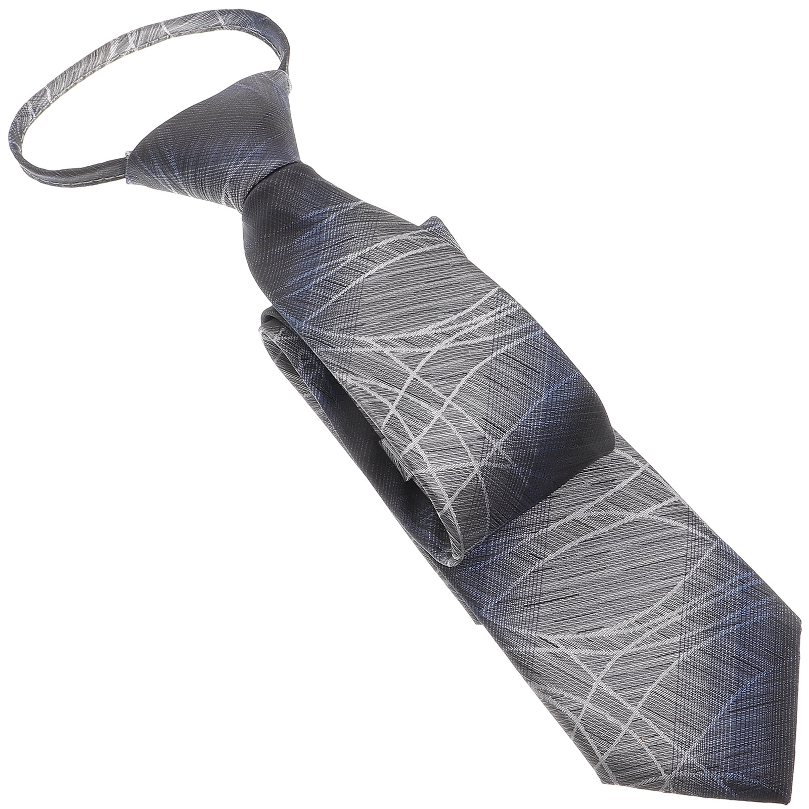 HEMOTON MLINS Men's Pretied Zipper Tie 1 Set Formal Business Work Tie ...