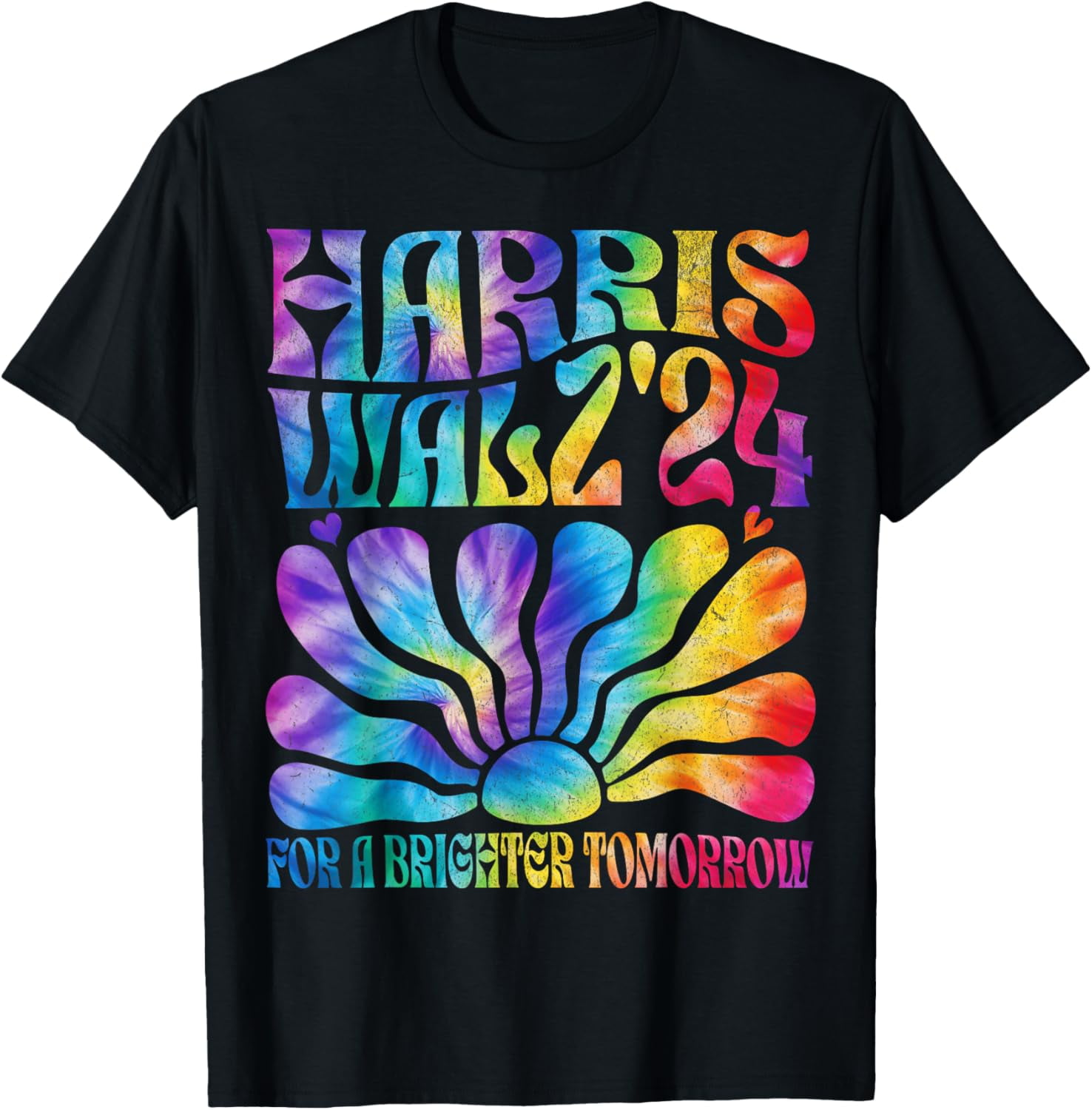 Tie dye Harris Waltz 2024 Election Kamala Harris Tim Waltz T-Shirt ...