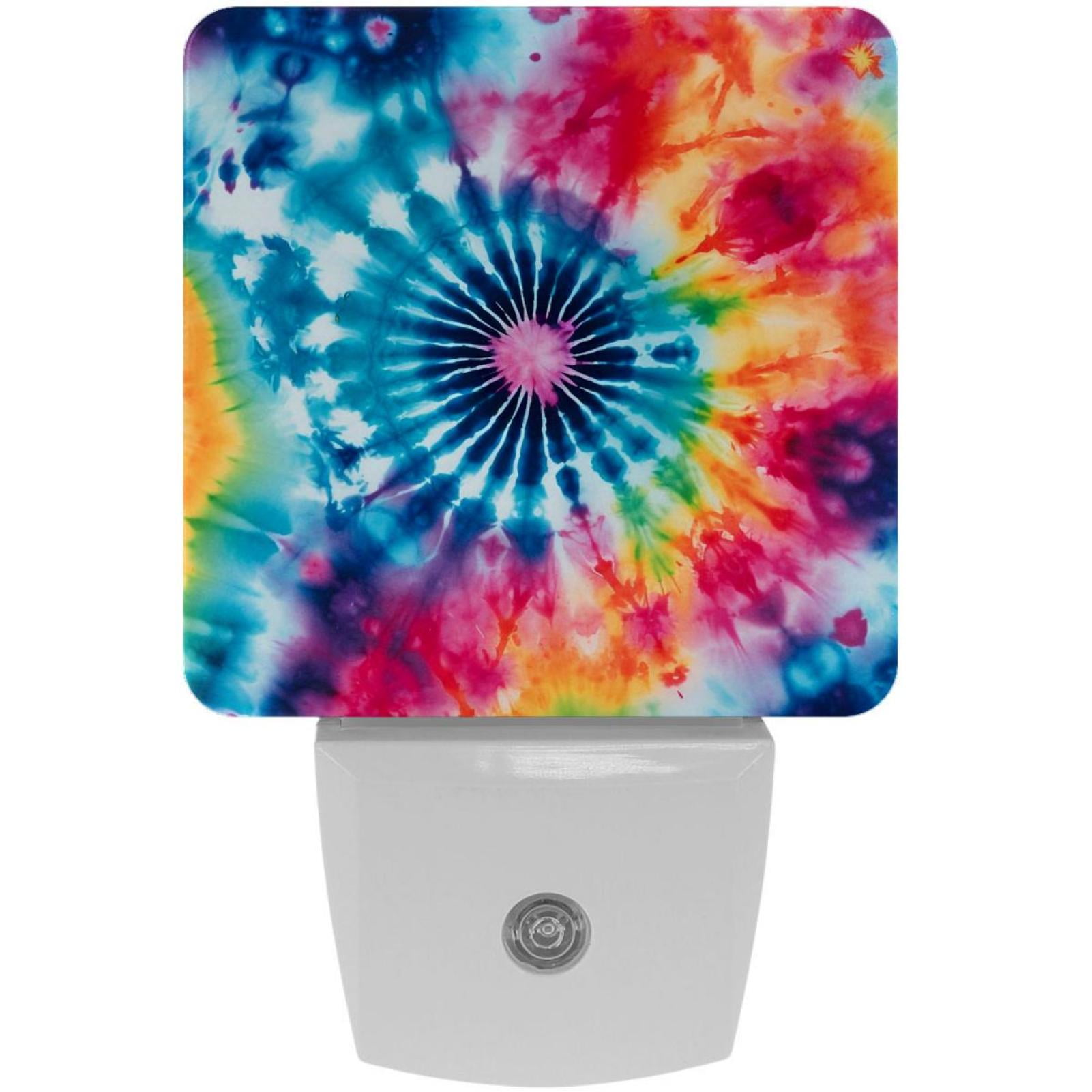 Tie-dye LED Square Night Lights - Bedside Lighting Solution for a ...