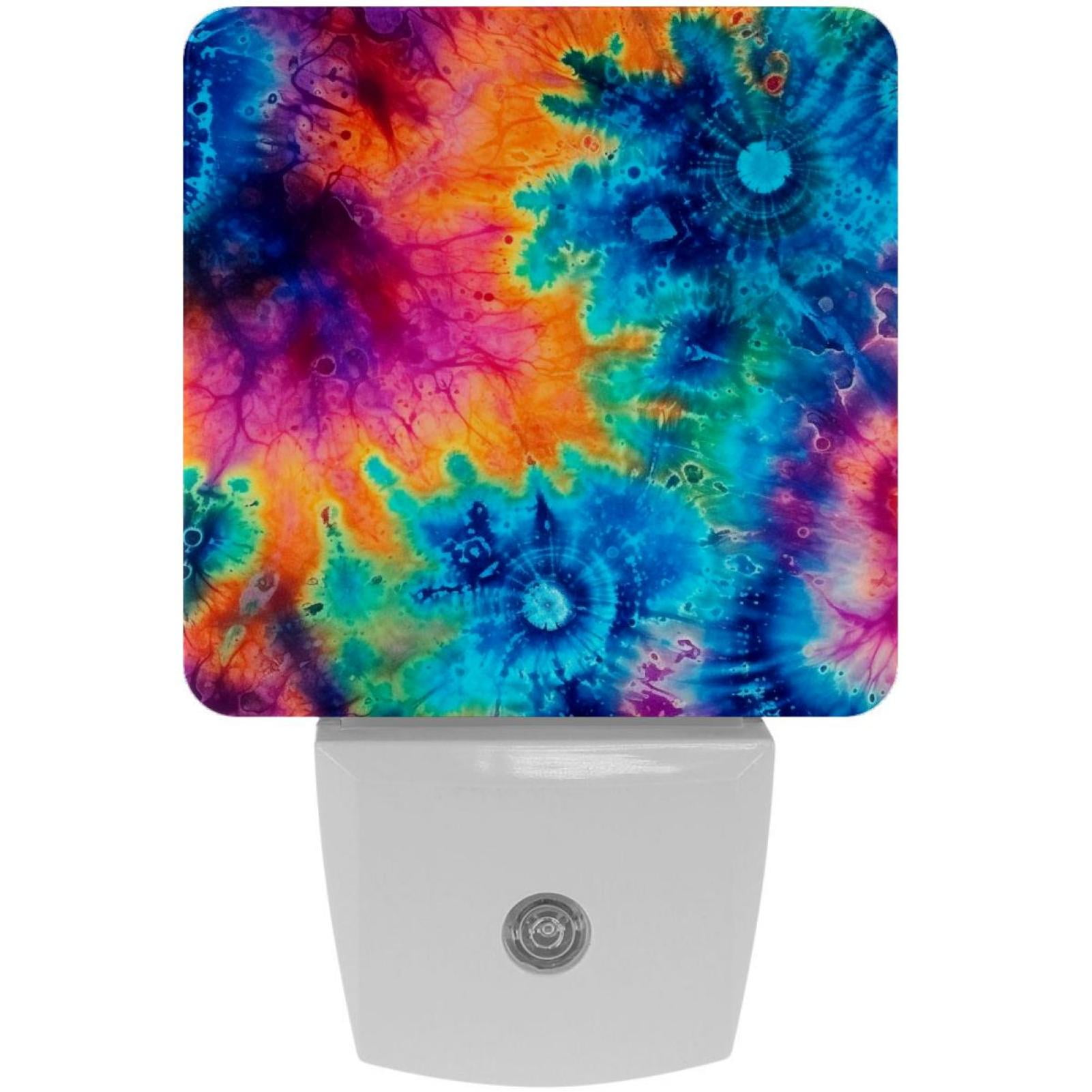 Tie-dye LED Square Night Lights - Energy Efficient and Stylish Bedroom ...