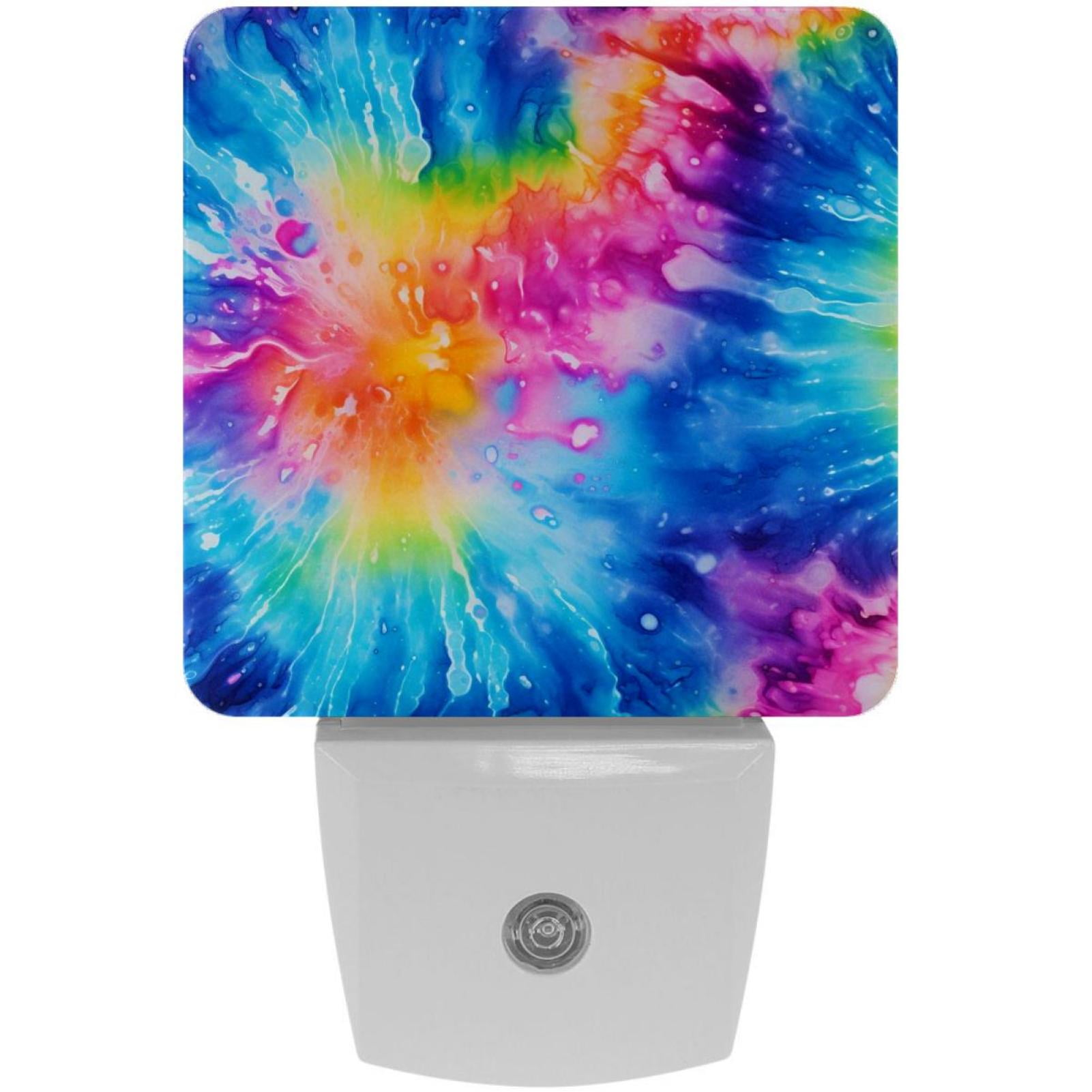Tie-dye LED Square Night Lights - Energy Efficient and Stylish Room ...