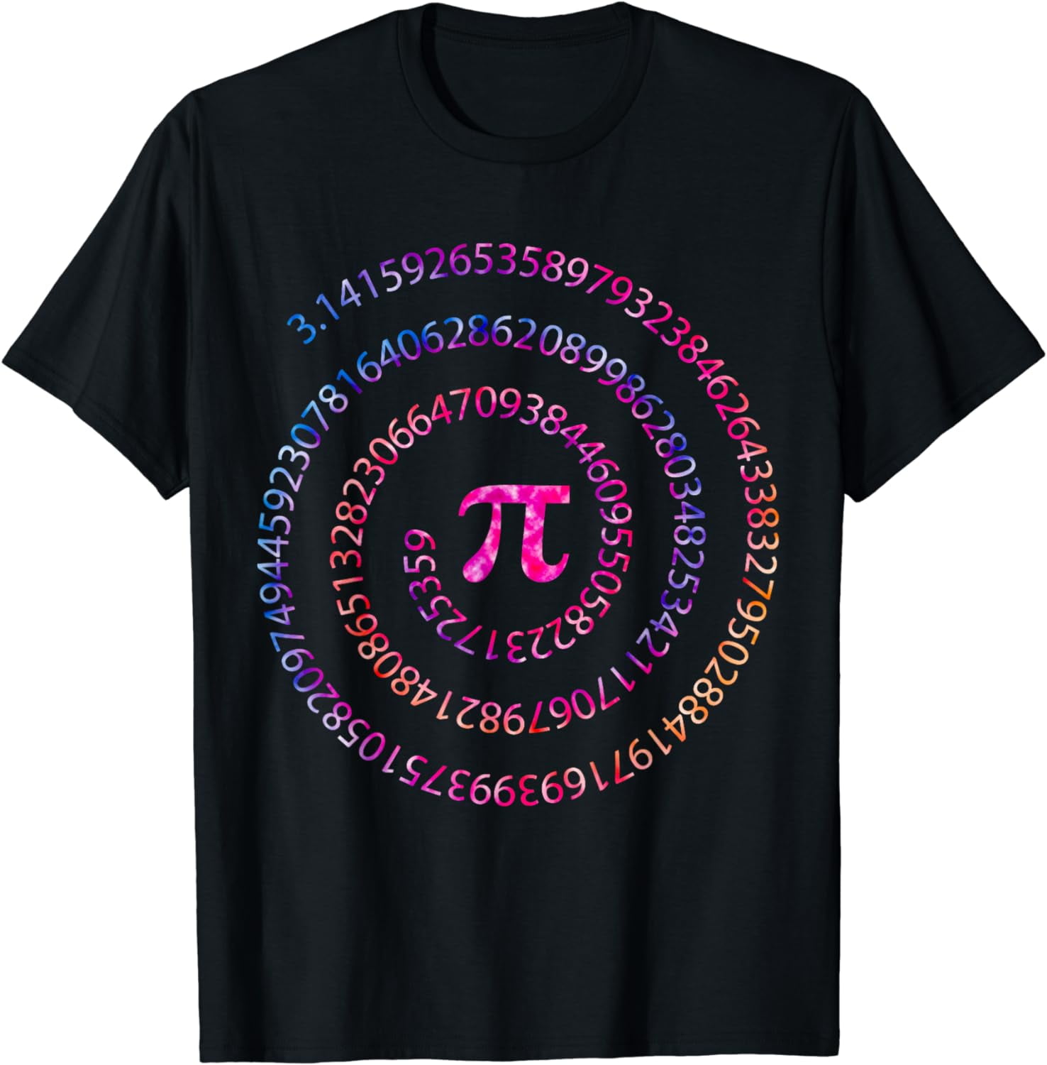 Tie dye Pi day 3.14 Spiral Pi Number Math Teacher Women Kids T-Shirt ...