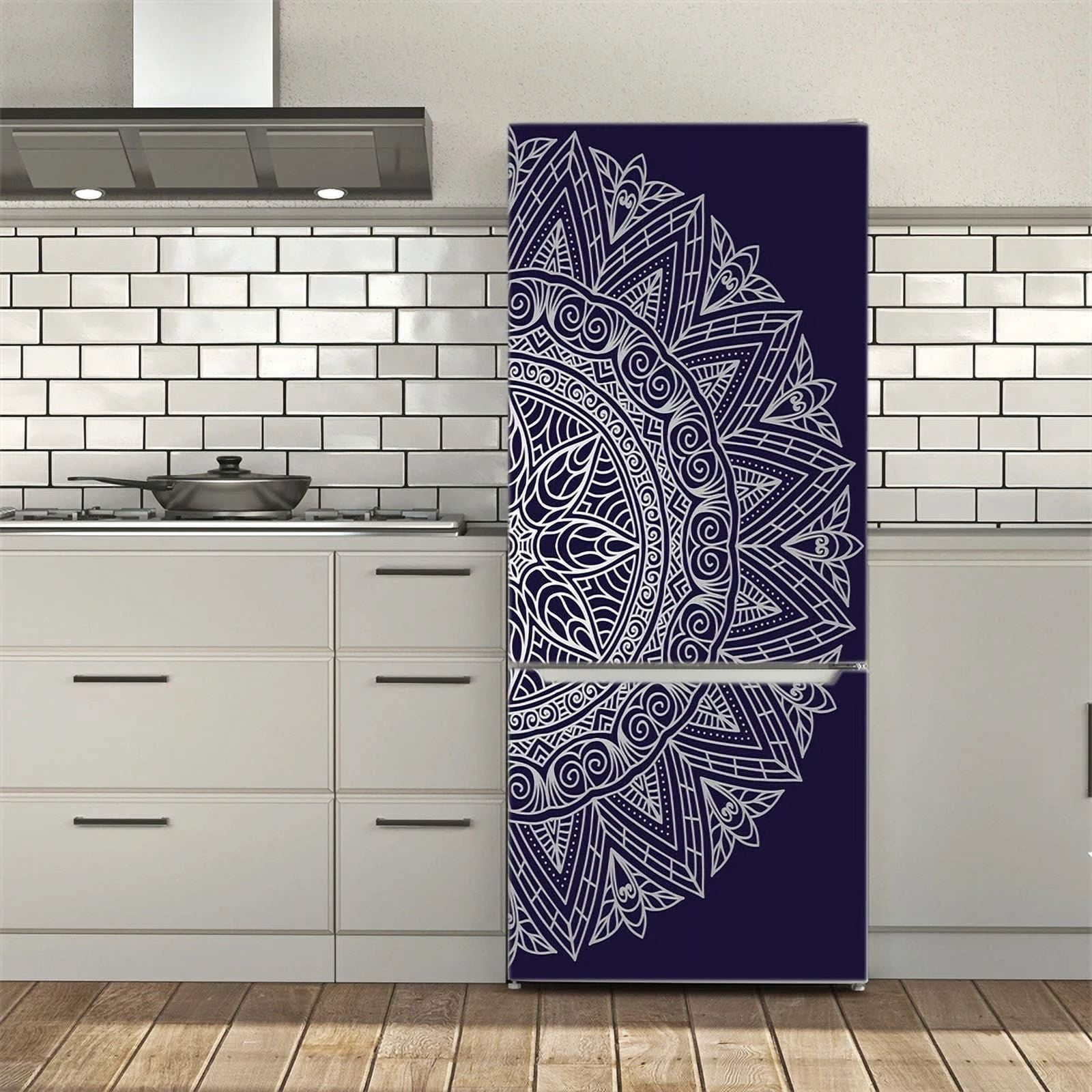Tie-dye Spiral Refrigerator Magnet Wallpaper Boho Floral Fridge ...