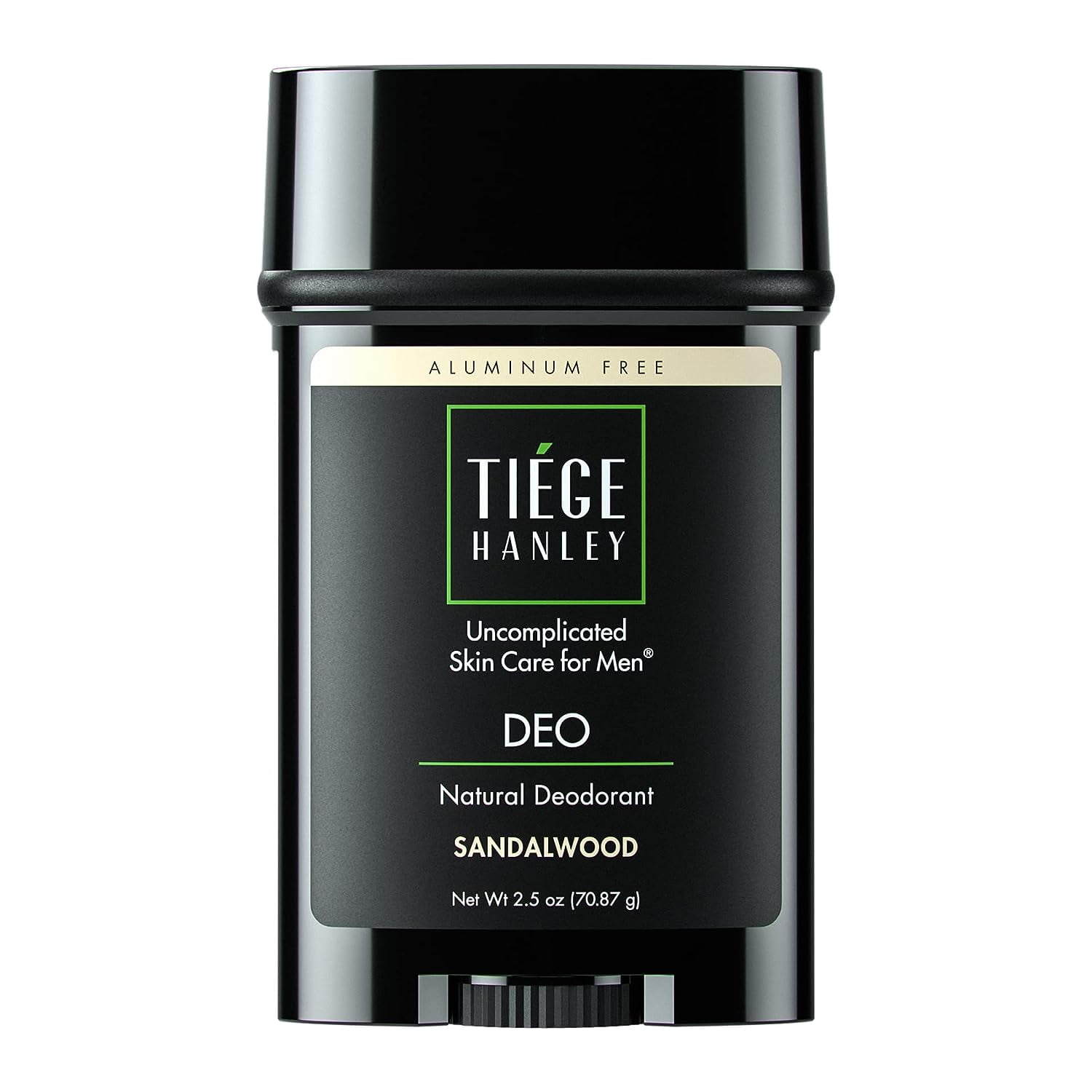 Tiege Hanley Men's Natural Deodorant, Sandalwood Scent, 2.5 oz ...