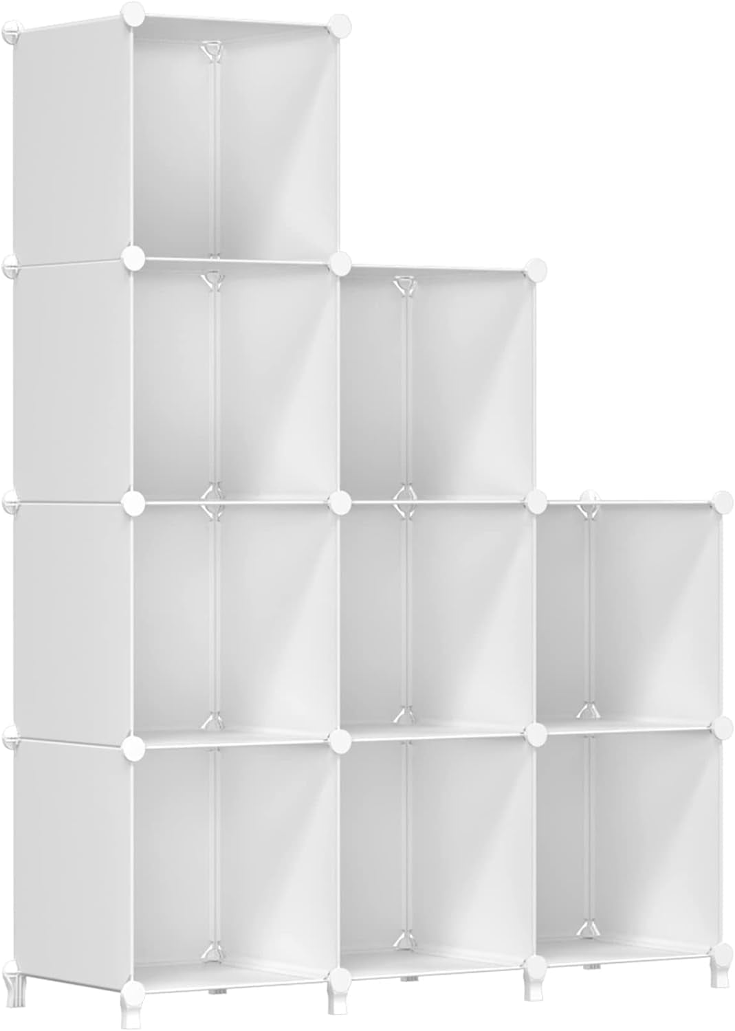 Tielewhite Cube Storage Shelf, 9 Storage Cubes Closet Organizers and ...