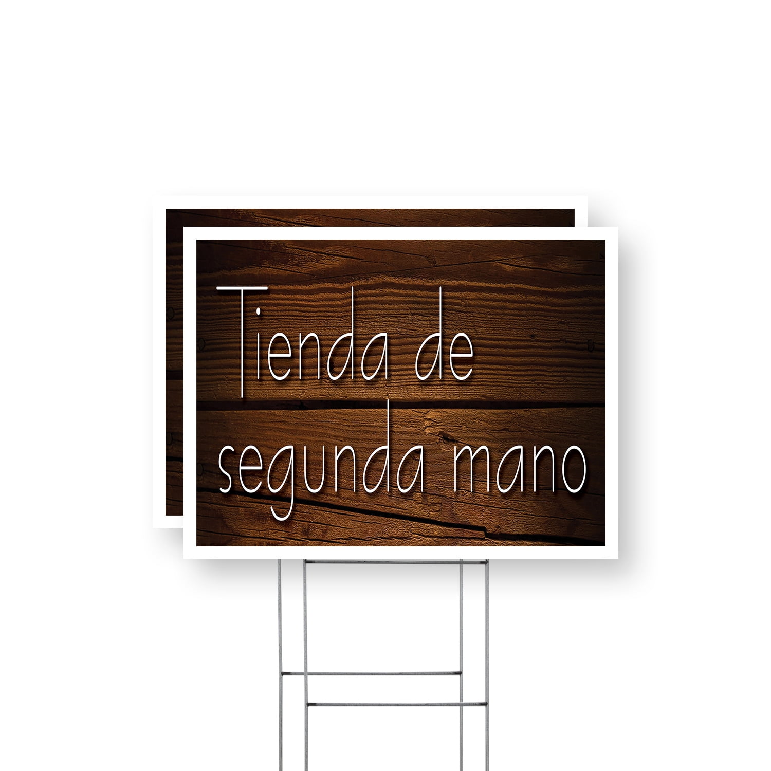 Tienda de Segunda Mano Yard Sign 2 Pack of 12 Inch x 16 Inch Single ...