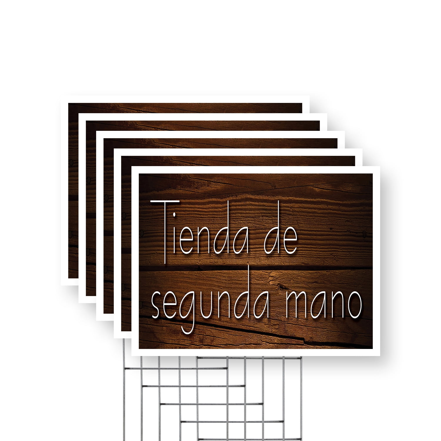 Tienda de Segunda Mano Yard Sign 5 Pack of 18 Inch x 24 Inch Single ...