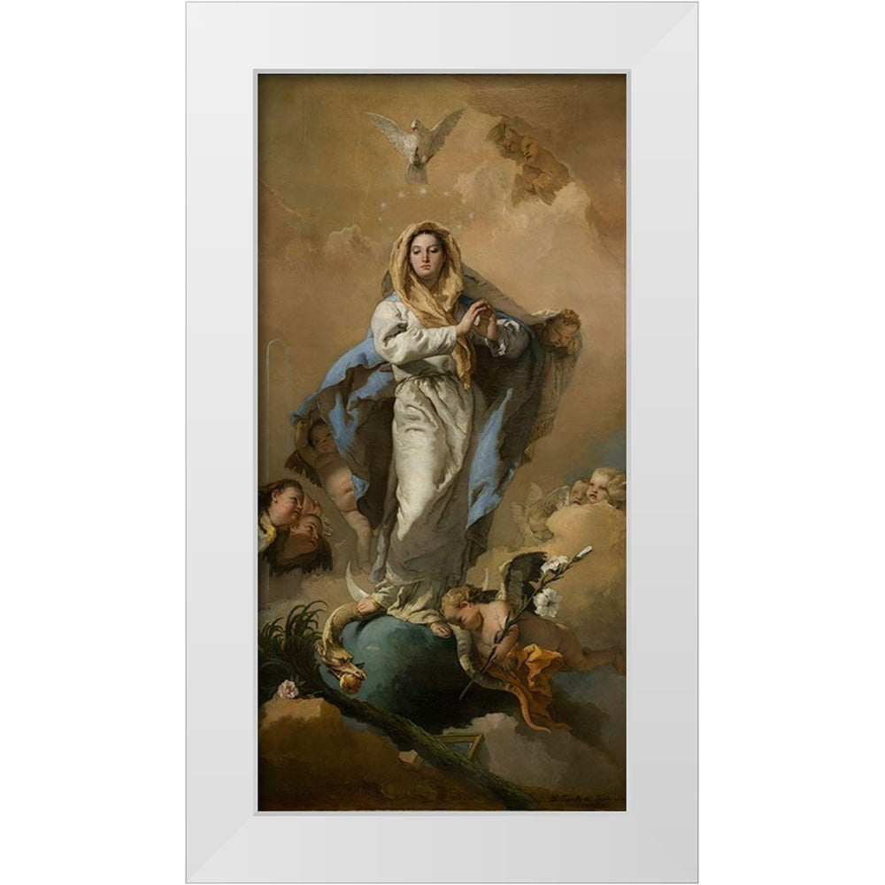 Tiepolo, Giovanni Battista 14x24 White Modern Wood Framed Museum Art Print Titled - The ...