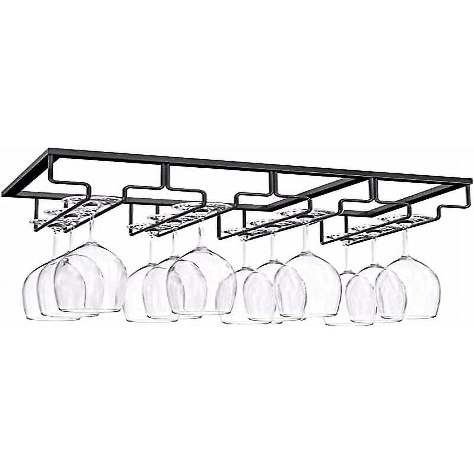 Tier Wine Glass Rack, Hanging Stemware Rack, Inverted Wine Glass Rack ...
