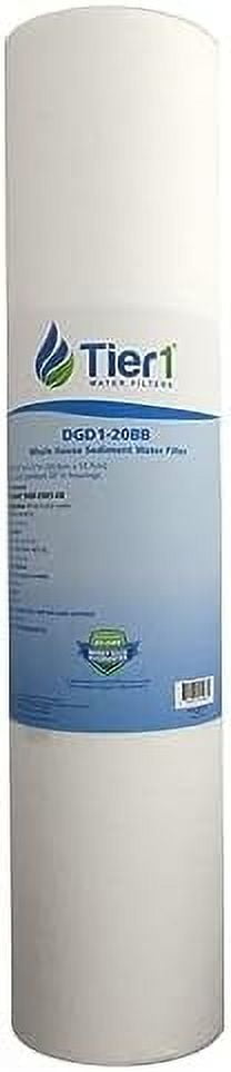 Tier1 1 Micron 20 Inch x 4.5 Inch | Spun Wound Polypropylene Whole ...