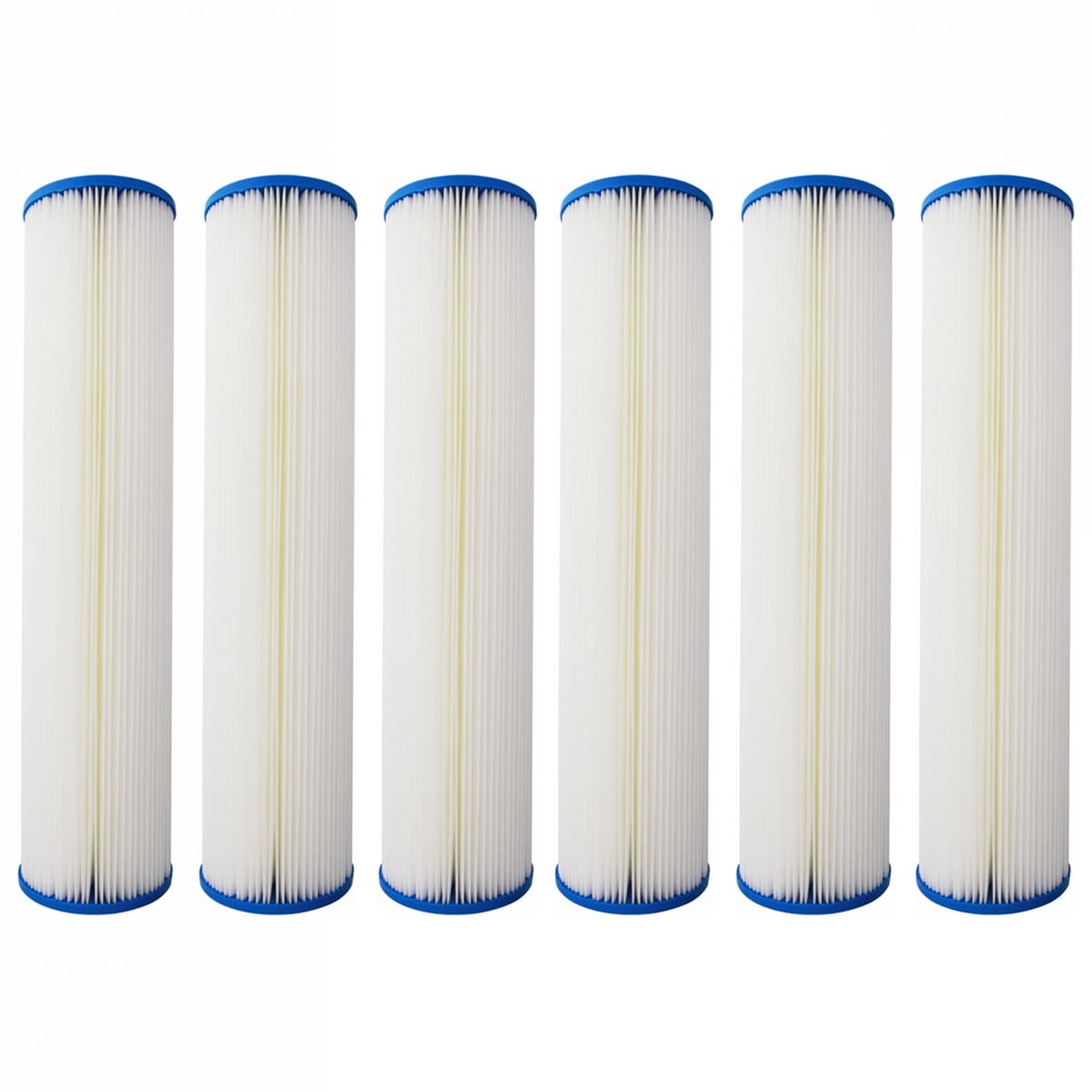 Tier1 20 Micron 20 Inch x 4.5 Inch | 6-Pack Pleated Polyester Whole ...