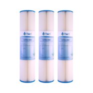 Tier1 5 Micron 20 Inch x 4.5 Inch | 6-Pack Pleated Polyester Whole House Sediment Water Filter ...