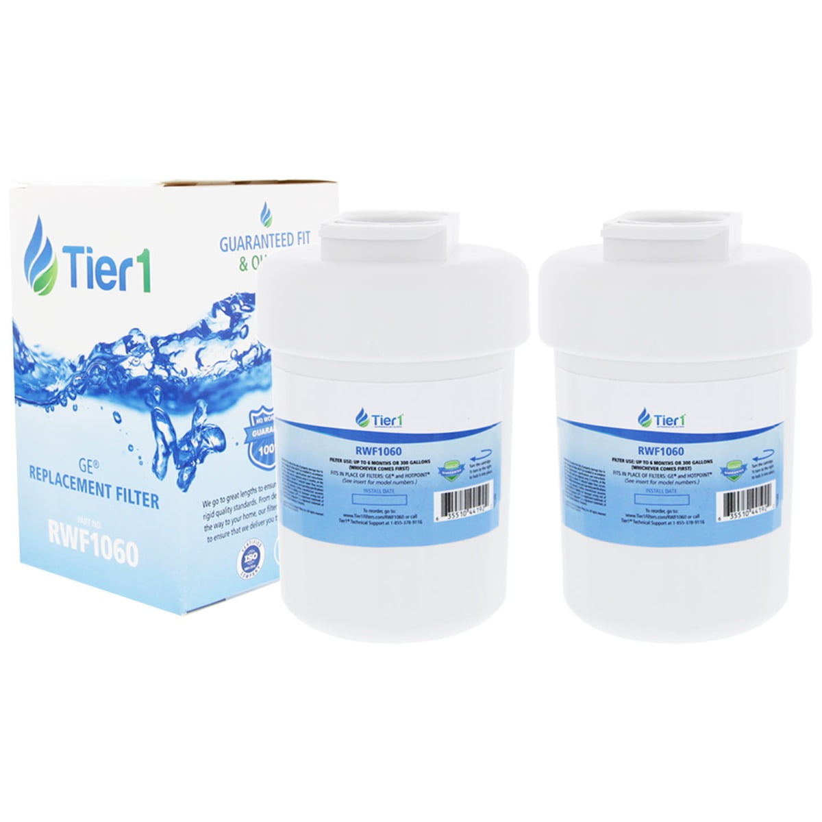 Tier1 MWF Refrigerator Water Filter 2-pk | Replacement for GE ...
